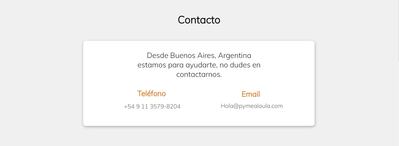 Pyme Al Aula | Contacto